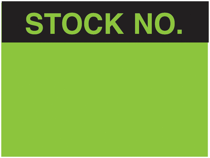 Stock No. - Fluorescent Jumbo Write-On Labels | Seton