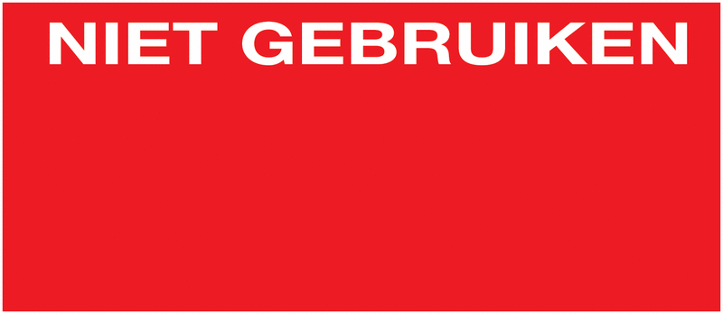 Beschrijfbare controlestickers van geplastificeerd weefsel - Niet ...