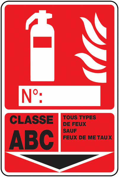 Panneaux pictogramme extincteur - ISO 7010 | Signals