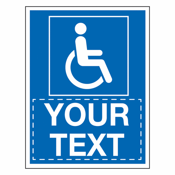Custom disabled parking signs with highly visible design | Seton