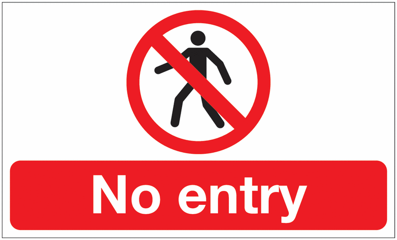 No Entry Signs and Exit Signs - Quick, Easy Delivery | Seton