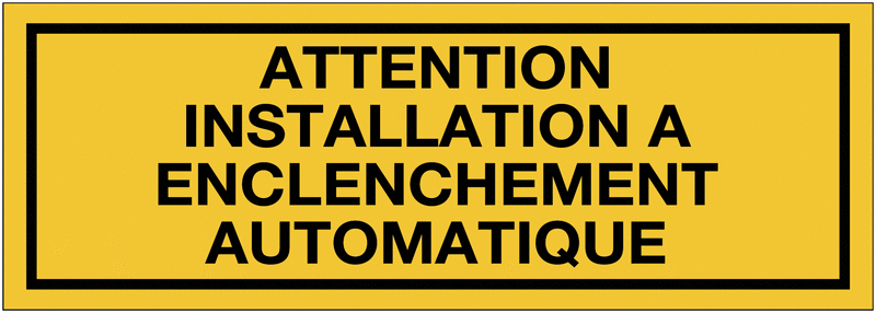 Panneaux danger lié aux machines, danger machine | Seton