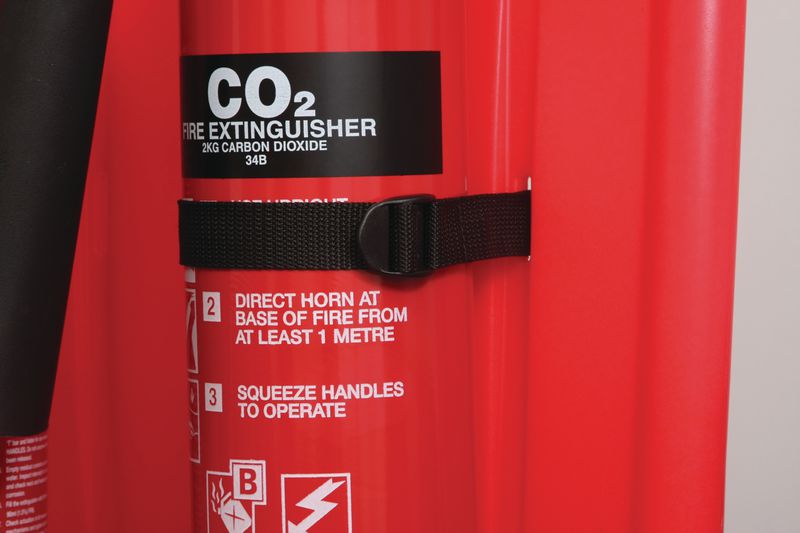 CO2 Extinguisher Straps for 2 Part Extinguisher Stands | Seton