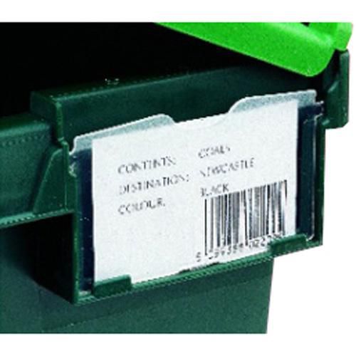 Attached Lid Containers Clear Label Holders | Seton