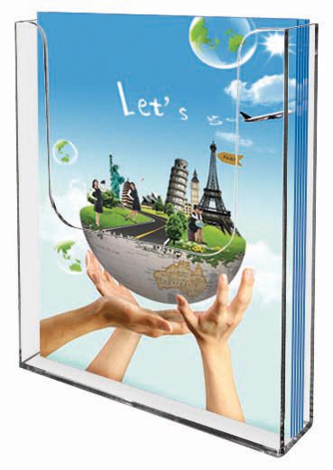 5-Pack Transparent Wall Mounted Plastic Leaflet Holders | Seton
