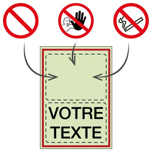 Accès interdit et panneau entrée et accès non autorisé | Seton