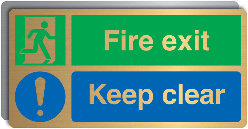 UK-Approved “Fire Exit Keep Clear" Signs – Fast Delivery | Seton