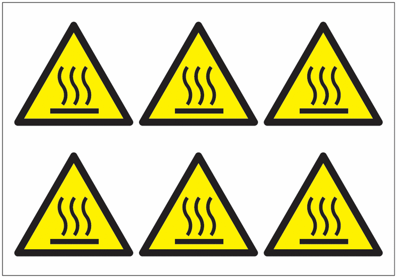 Bilingual Caution Hot Work Area Sign