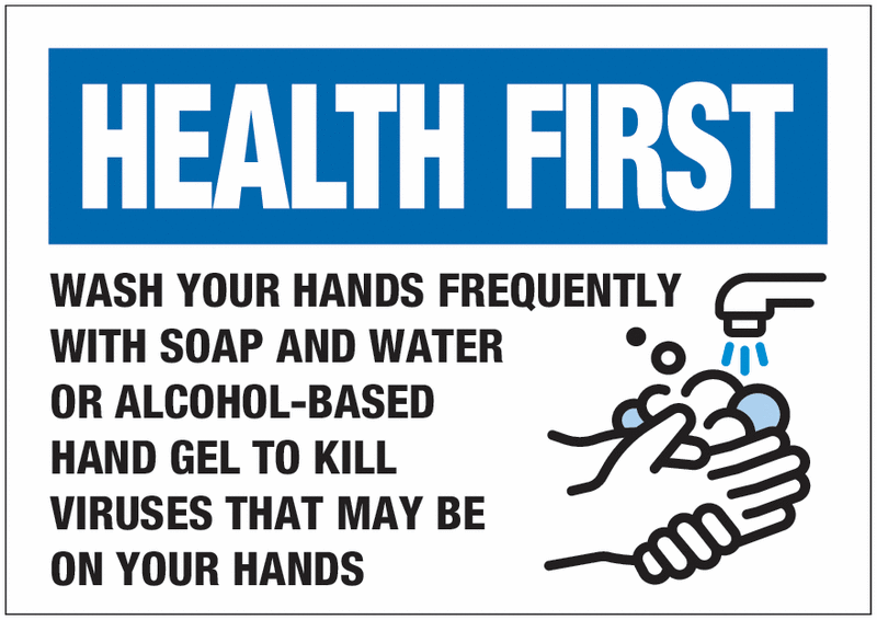 Clear, Easy-to-Understand UK “Wash Your Hands" Signage | Seton