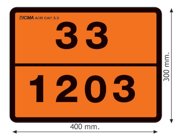 Plaque orange ADR | Seton