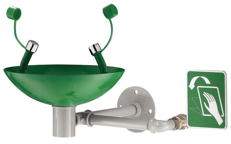 Oogdouche voor wandmontage met handpedaal | Seton