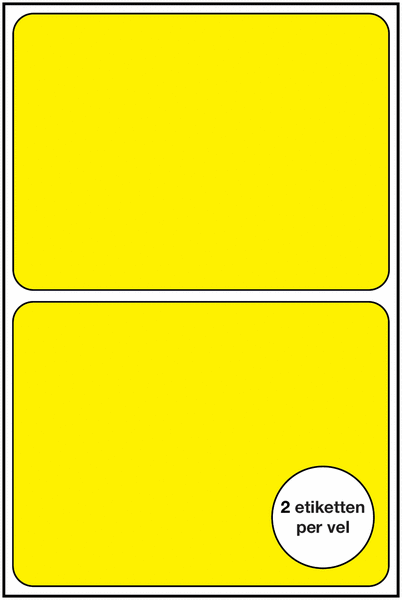 Gekleurde bedrukbare blanco stickers uit papier | Seton