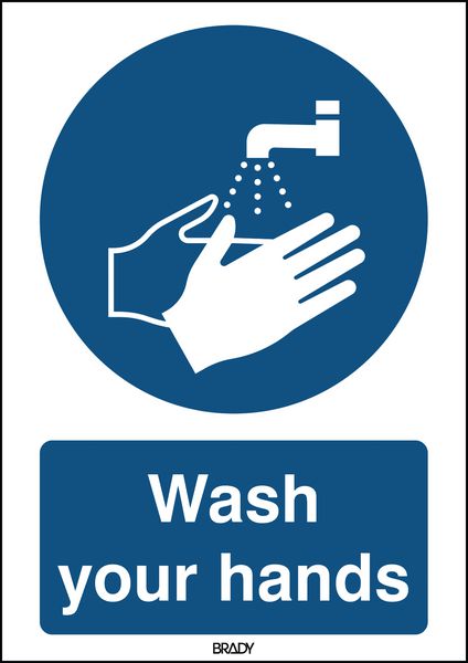 Clear, Easy-to-Understand UK “Wash Your Hands" Signage | Seton