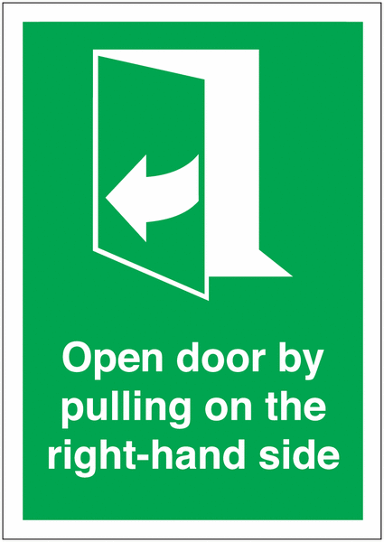 Open Door By Pulling On The Right Sign | Seton