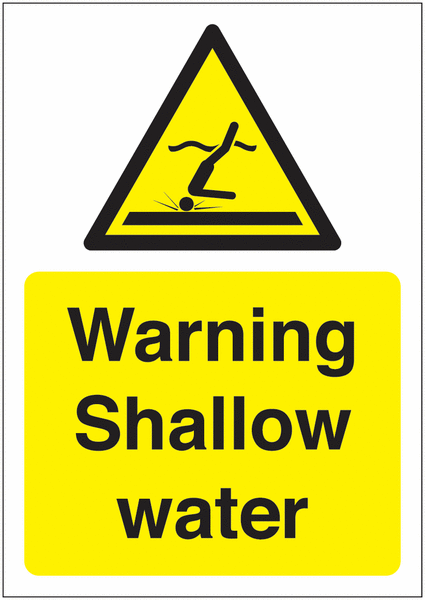 Warning Shallow Water Sign | Seton