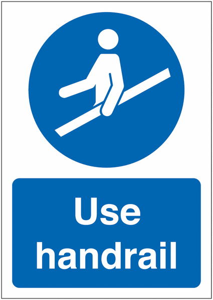 Use Handrail Sign | Seton