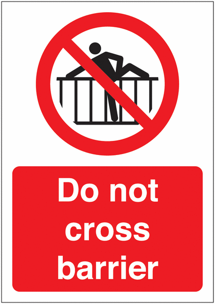 Do Not Cross Barrier Sign | Seton