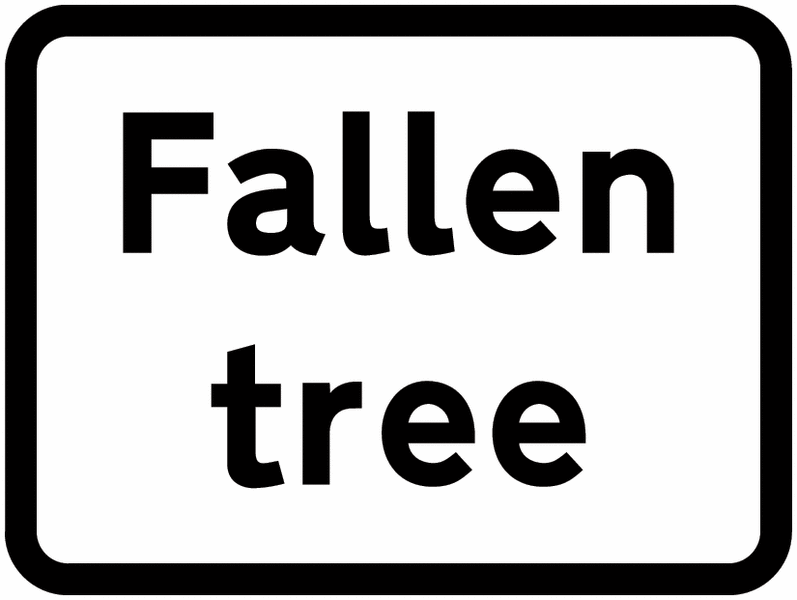 Traffic Signs - Fallen Tree - Fuss-Free Delivery Assured | Seton