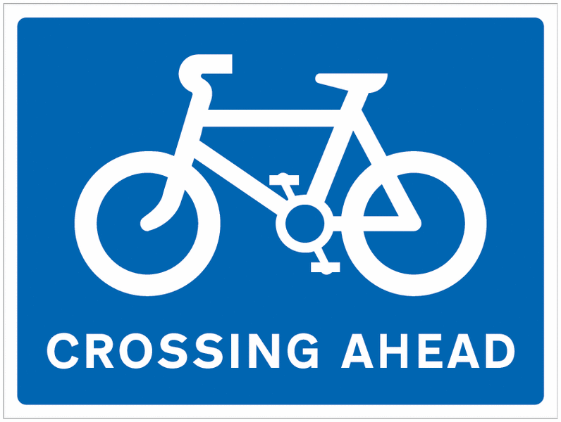 Cycle Crossing Ahead Sign | Seton