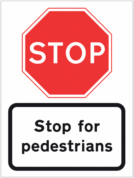 STOP for Pedestrians Sign | Seton