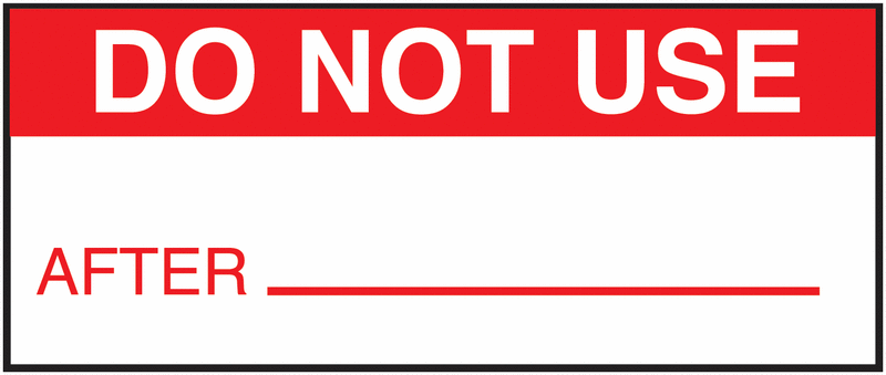 Do Not Use After Nylon Cloth Write-On Labels | Seton