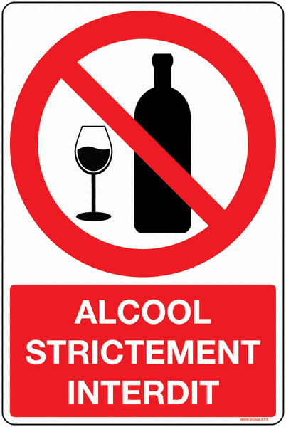 Logo Interdiction De Boire Et De Conduire Panneau Interdit De Boire