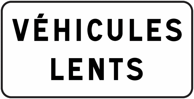 Panonceau routier M4e1 véhicules lents | Signals
