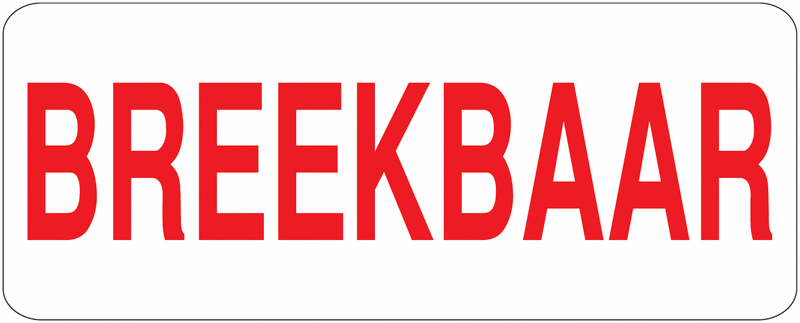 Stickers van papier - Breekbaar | Seton