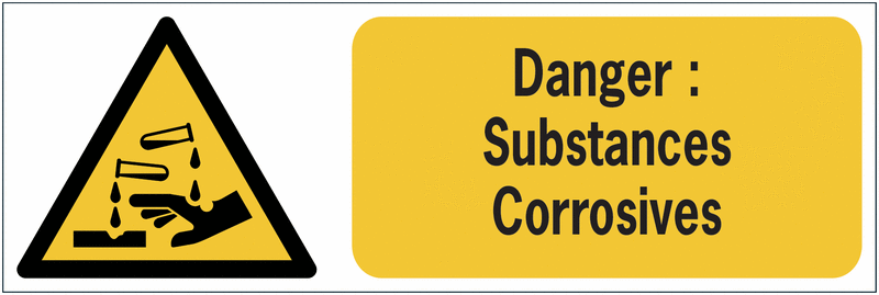 Panneau danger chimique et Pictogramme risques chimiques | Seton