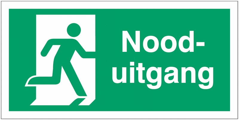 Pictogrammen nooduitgang, vluchtweg, vluchtroute | Seton