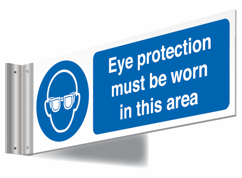 Eye Protection Awareness Projecting Wall Sign | Seton