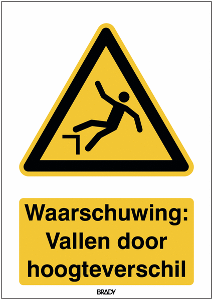Pictogrammen valgevaar, struikelgevaar, doorvalgevaar | Seton