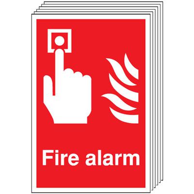 6-Pack Fire Alarm Signs | Seton