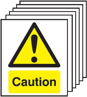 6-Pack Caution Signs | Seton