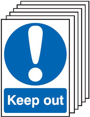 6-Pack Keep Out Signs | Seton