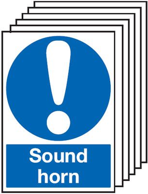 6-Pack Sound Horn Signs | Seton