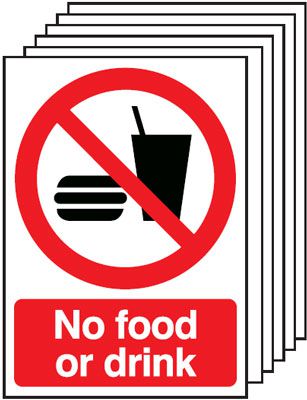 No Food or Drink Signs Clearly Visible for Public Spaces | Seton