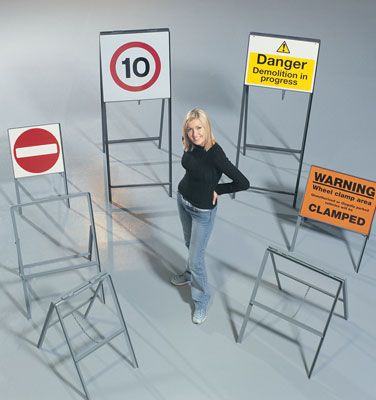 Metal Sign Stanchions | Seton