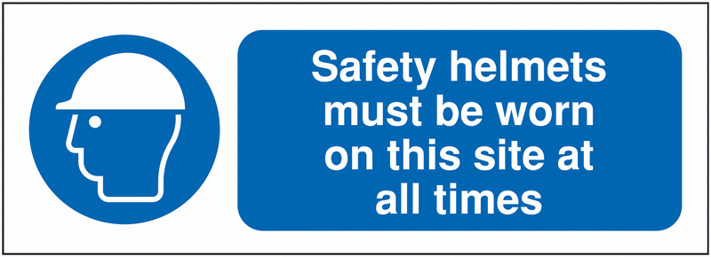 Build Your Own Site Safety Sign Labels - Safety Helmets | Seton