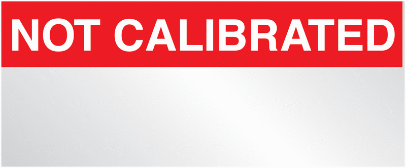 Not Calibrated - Aluminium Foil Write-On Labels | Seton