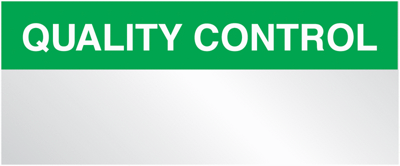 Quality Control - Aluminium Foil Write-On Labels | Seton