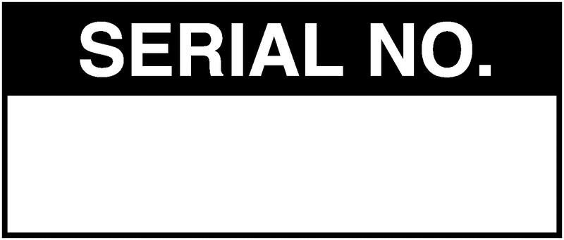 Serial No. Nylon Cloth Write-On Labels | Seton