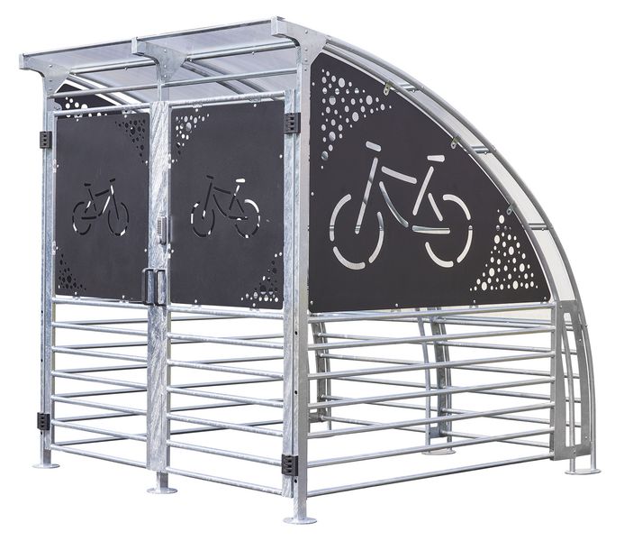 Steel, Lockable Bike Shelter For 6 Bikes. Quick Delivery | Seton