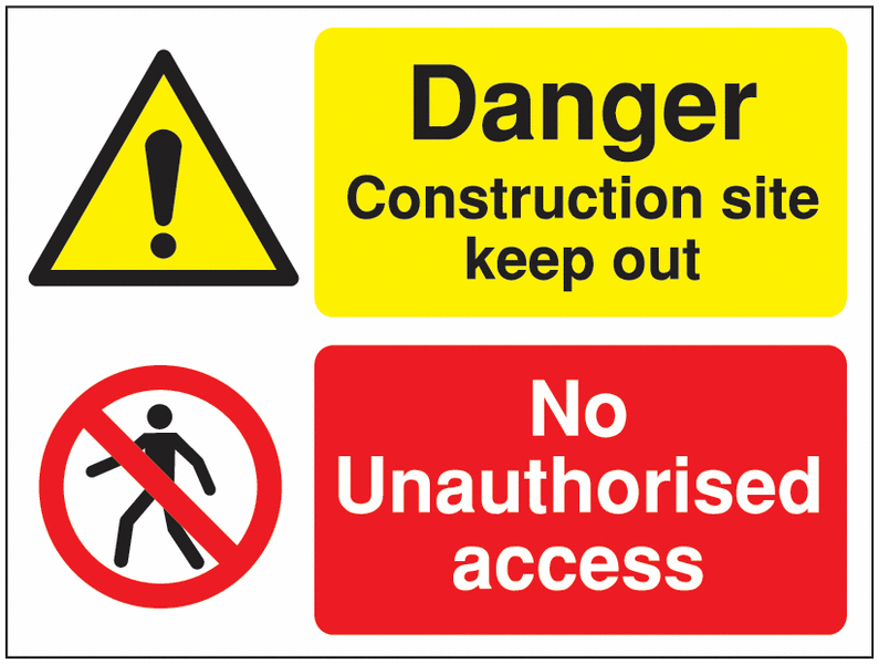 Multi-Message Signs - Danger Construction Site | Seton