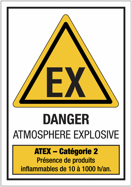 Pictogramme ATEX et signalisation atmosphère explosive | Seton