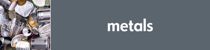Metals - WRAP Metal Waste Recycling Pictorial Signs | Seton
