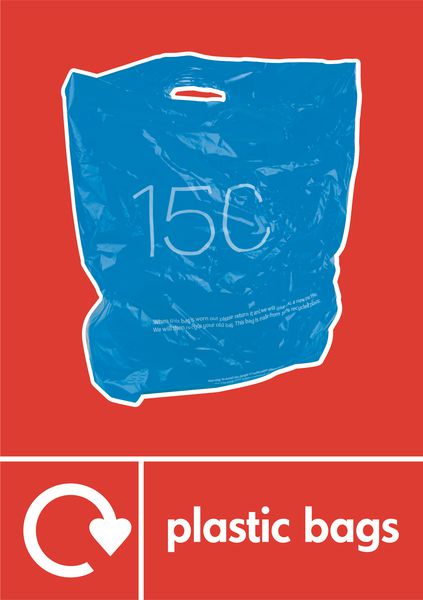 Plastic Bags - WRAP Photographic Recycling Signs | Seton