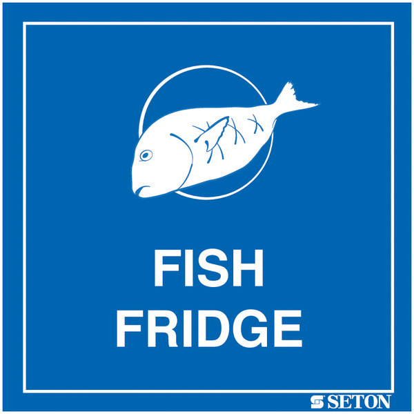 Fish Fridge Sign (With Symbol) | Seton