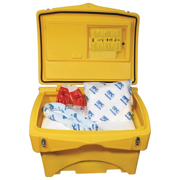 Kit anti-pollution large d’extérieur pour déversements d’huiles | Seton