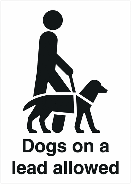 Dogs On A Lead Allowed Sign | Seton